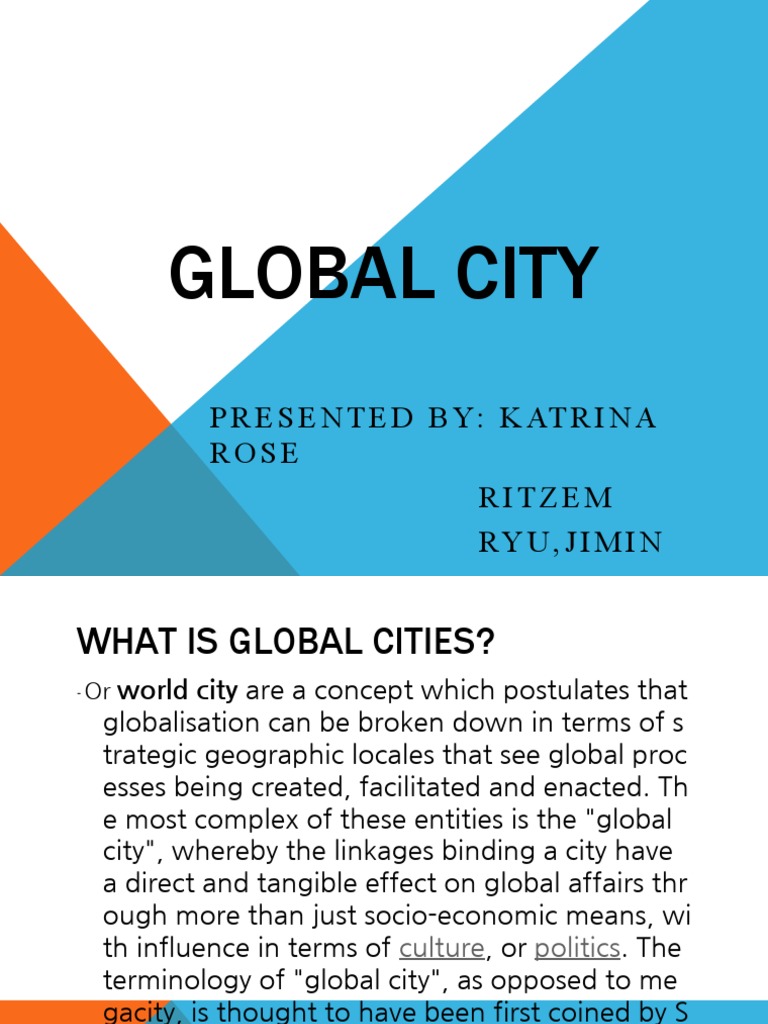 Understanding Global Cities | PDF