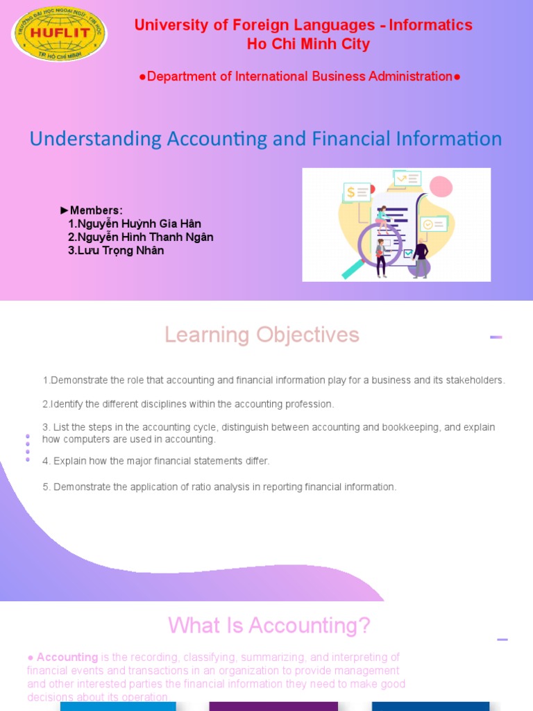 Understanding Accounting and Financial Information: An Introduction to ...