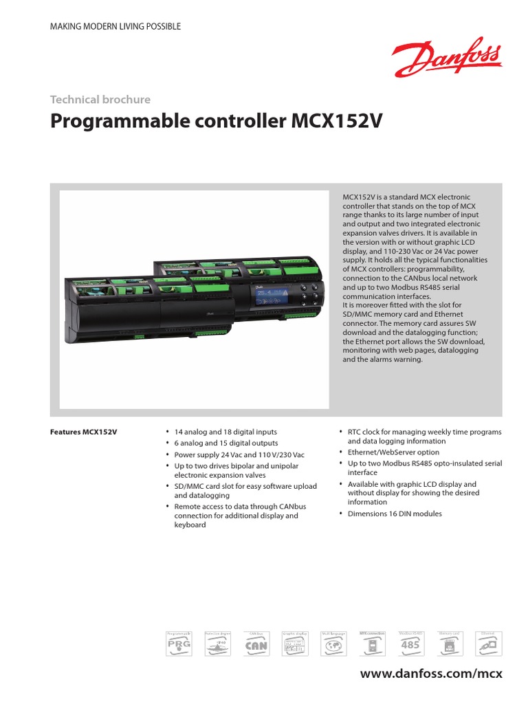 Programmable Controller MCX152V: Technical Brochure | PDF | Relay | Power Supply