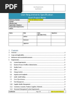 URS User Requirement Specification Template r01 | PDF
