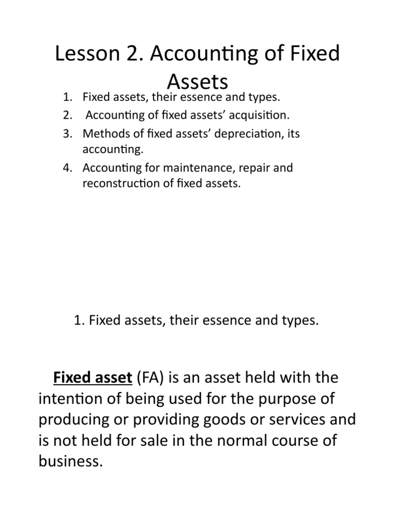 Accounting of Fixed Assets | PDF | Depreciation | Taxes