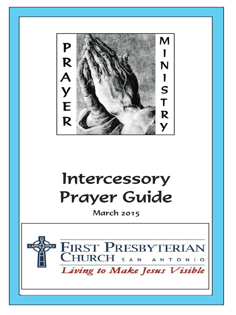 Intercessory Prayer Guide Booklet Revised Final March 2015 Single Page | PDF | Prière | Saint-Esprit
