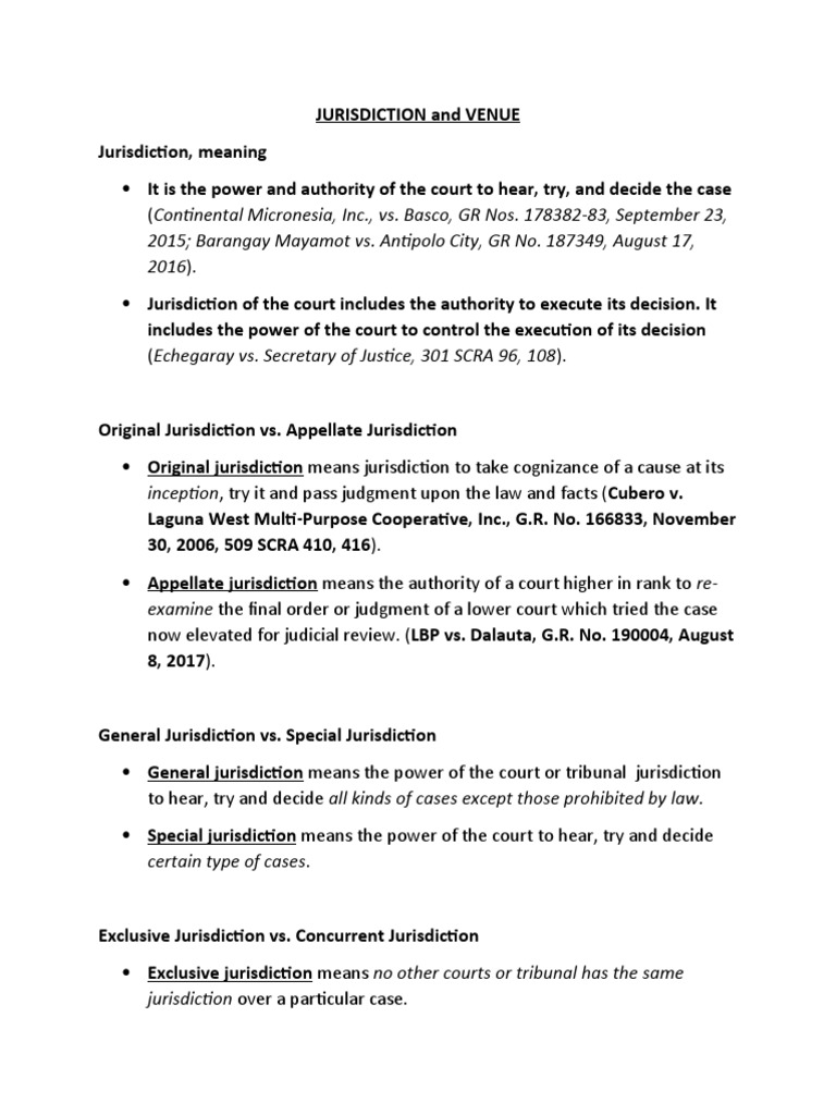 Jurisdiction | PDF | Law