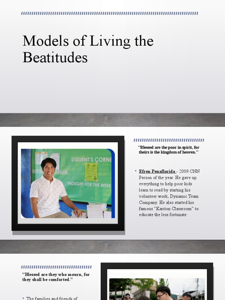 Models of Living The Beatitudes | PDF