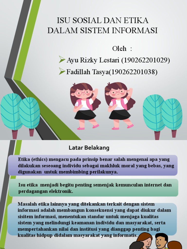 Isu Sosial Dan Etika Dalam Sistem Informasi | PDF