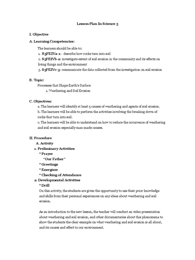 Understanding Weathering and Soil Erosion: A Hands-On Lesson on the ...