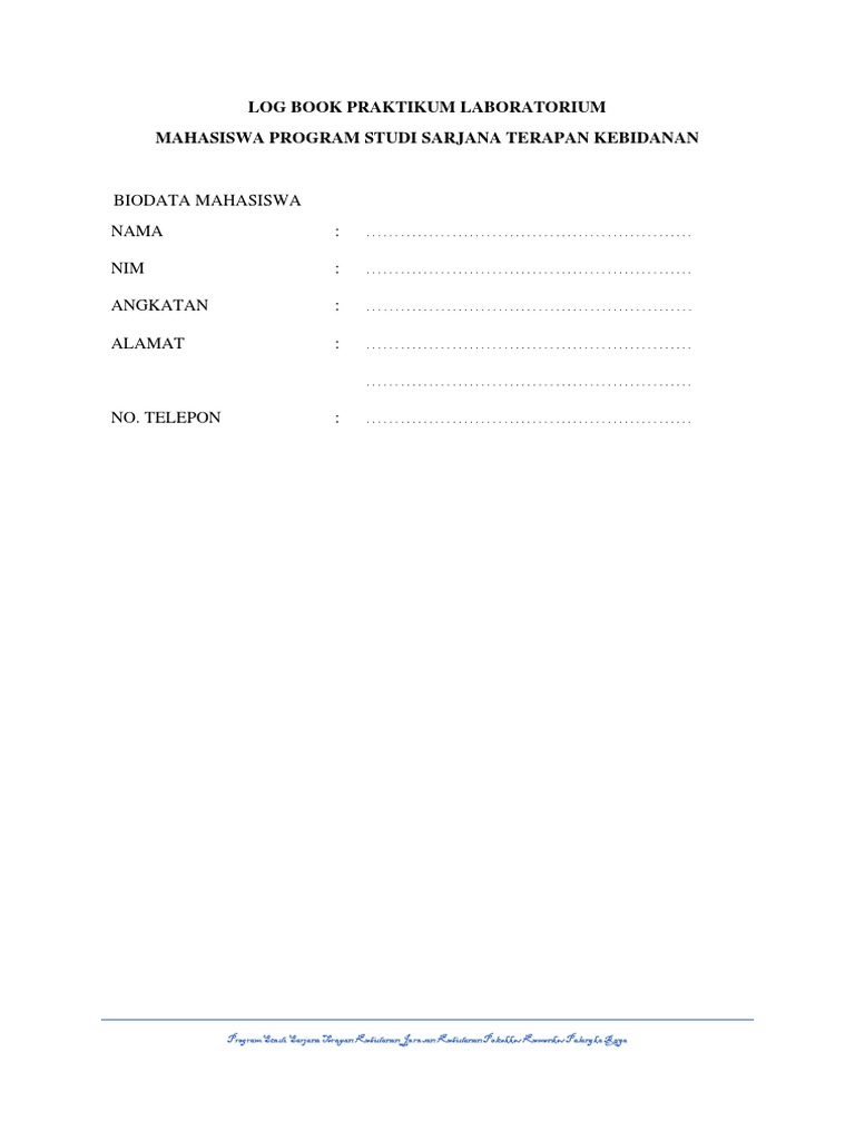 LABORATORY PRACTICE LOGBOOK | PDF