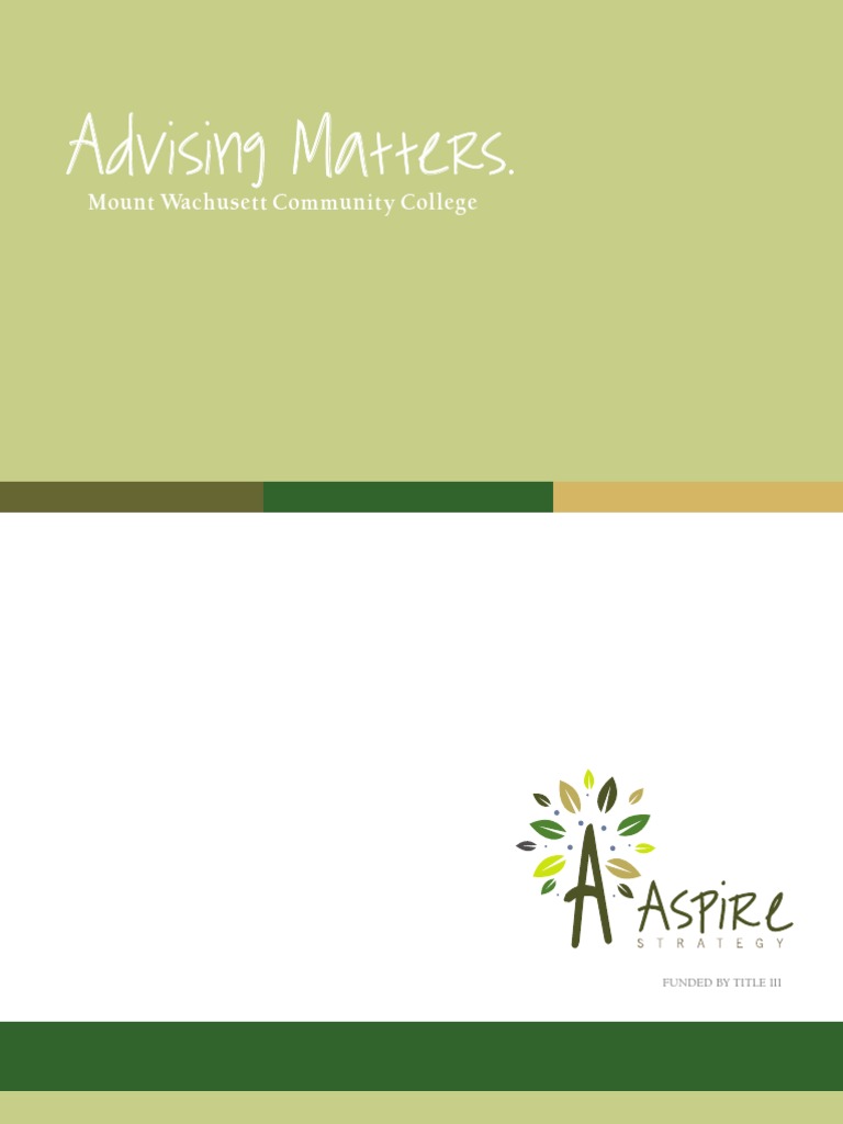 Aspire Advising Guide | PDF | Students | College