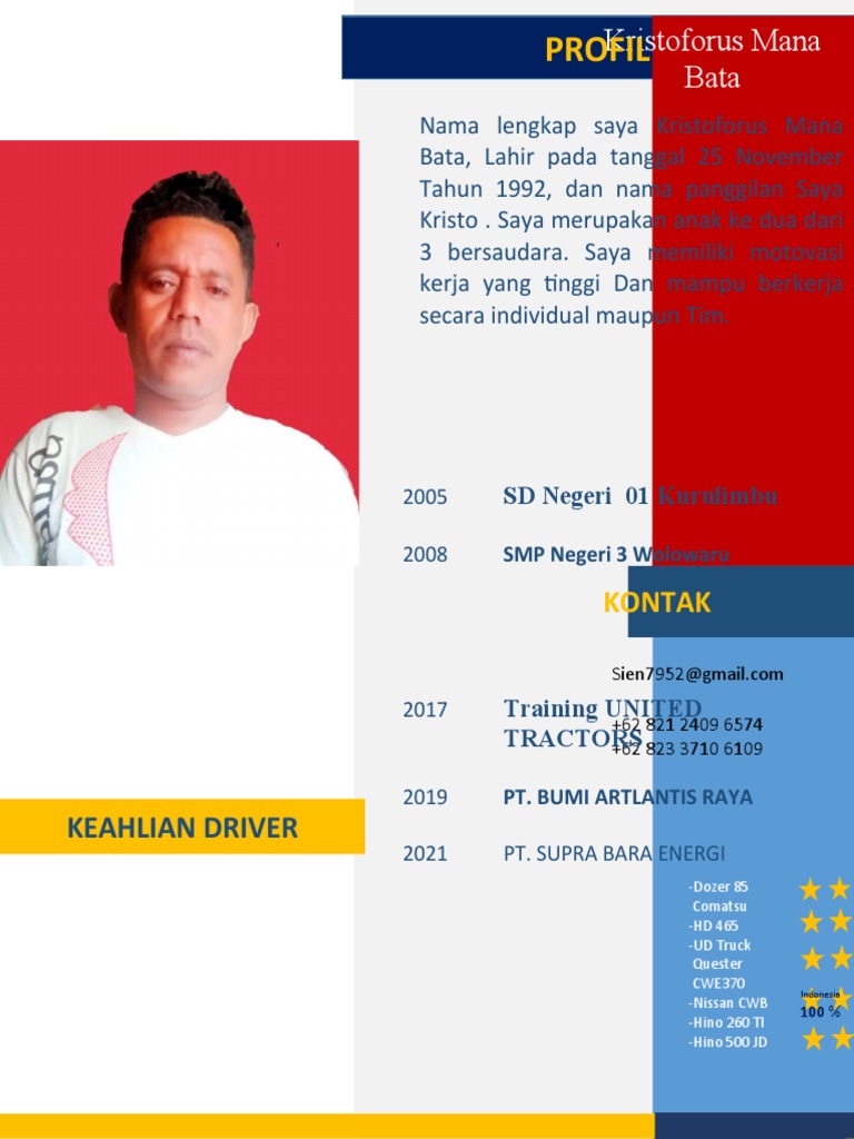 Contoh CV 1 | PDF