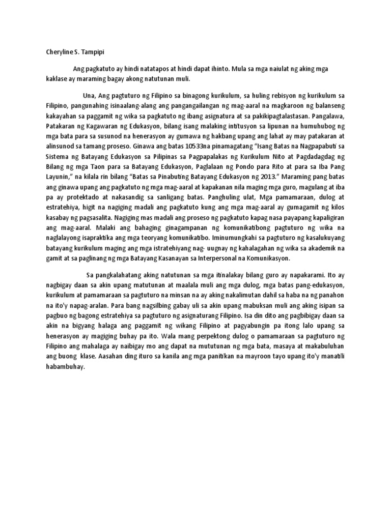 Cheryline S. Tampipi - Sintesis | PDF