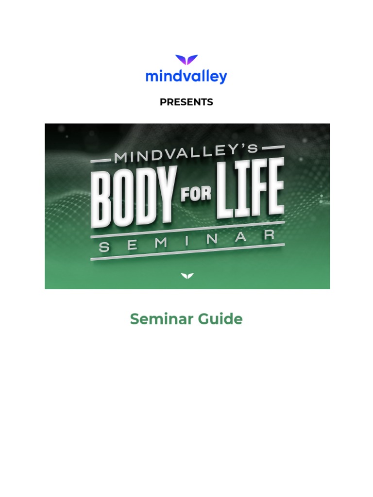 Body For Life Seminar Guide | PDF | Mobile App | Personal Trainer