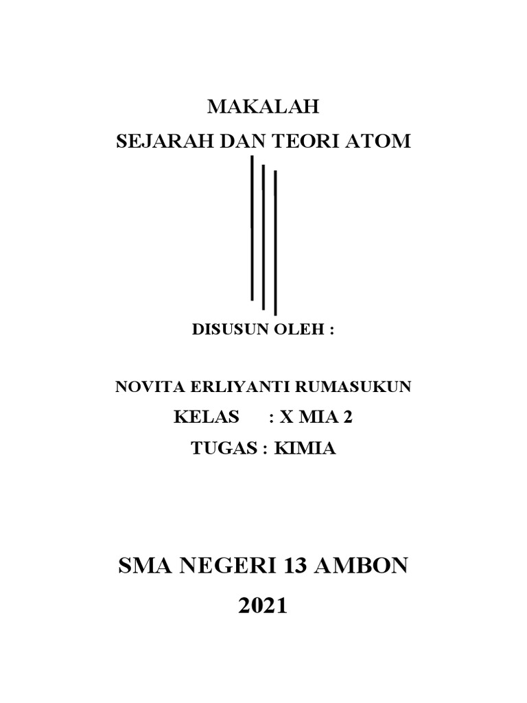 Makalah Atom | PDF