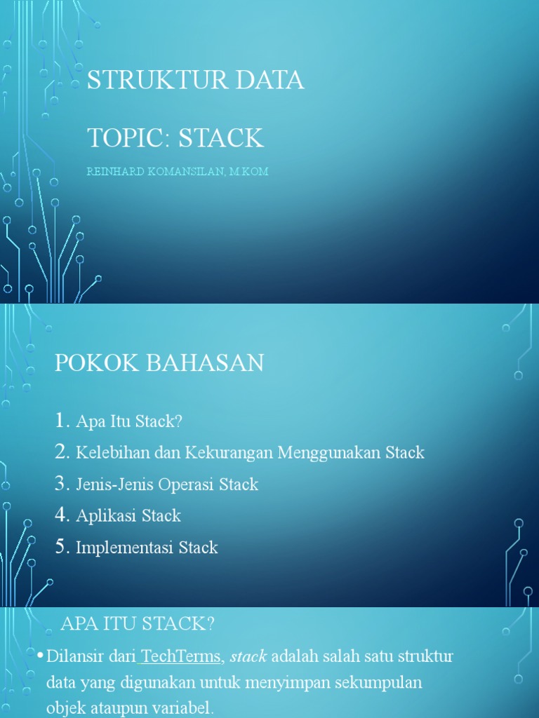 Struktur Data-Stack | PDF
