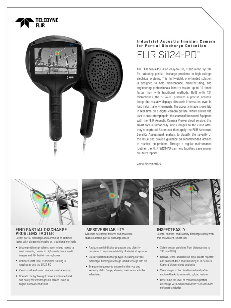 FLIR Si124-PD: Industrial Acoustic Imaging Camera For Partial Discharge ...