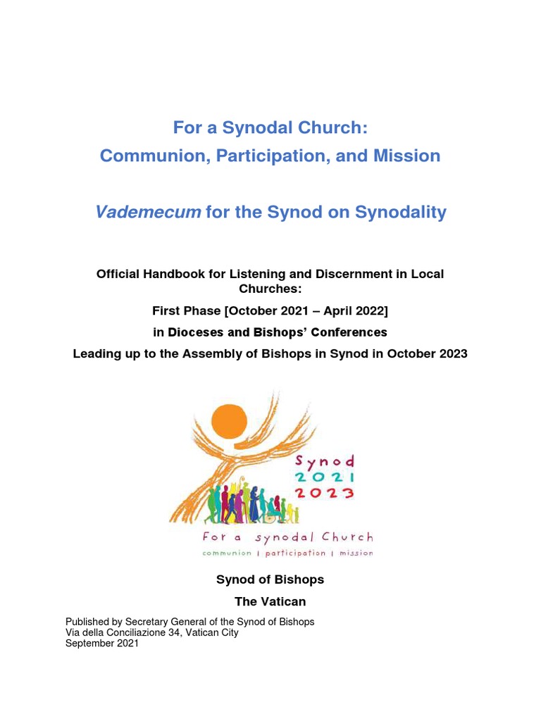 Synodal Church Vademecum Guide | PDF | Catholic Church | Synod