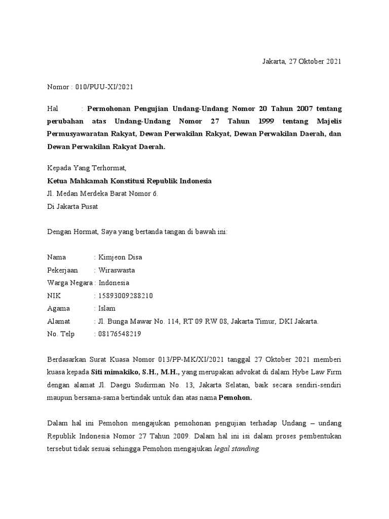 Legal Standing | PDF