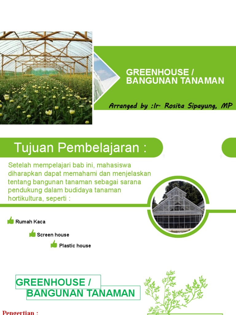 [Fungsi dan Manfaat Greenhouse] | PDF