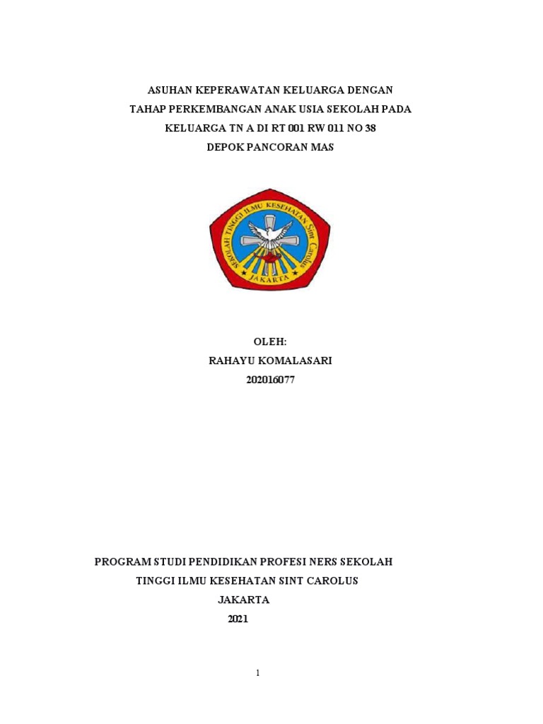 Makalah Askep Keluarga Dengan Tahap Anak Usia Sekolah TN A | PDF