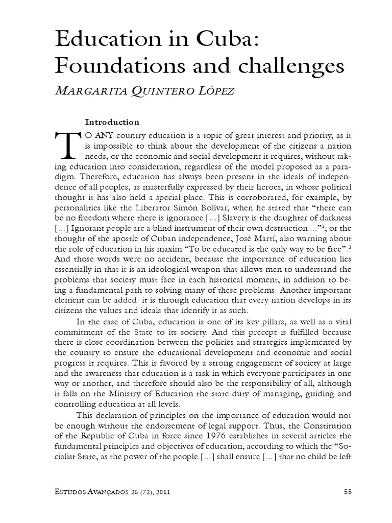 Structure of Cuban Education System | PDF | Teachers | Curriculum