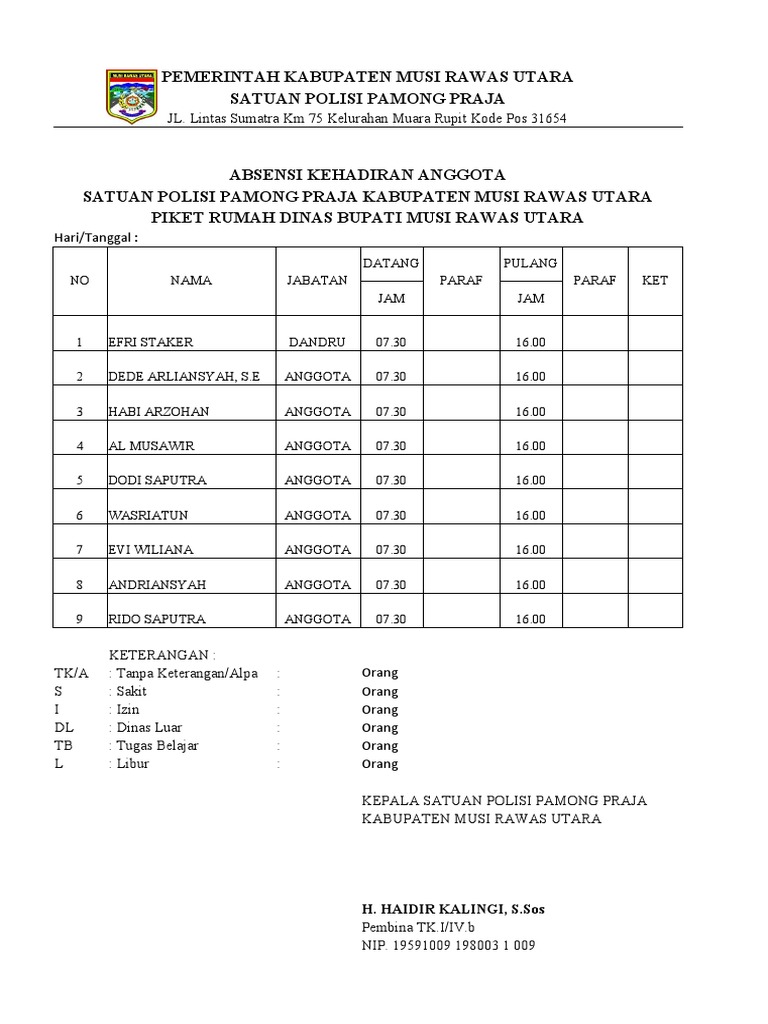 Absen Polpp | PDF