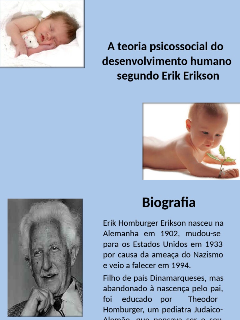 Erick Erickson | PDF | Adolescência | Psicologia Social