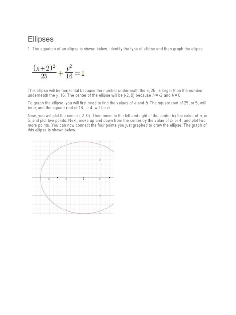 Ellipses | PDF | Vertex (Graph Theory) | Ellipse