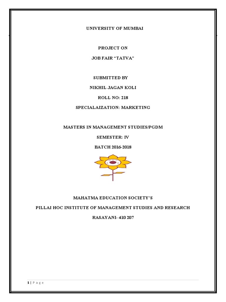 Job Fair Project | PDF | Business