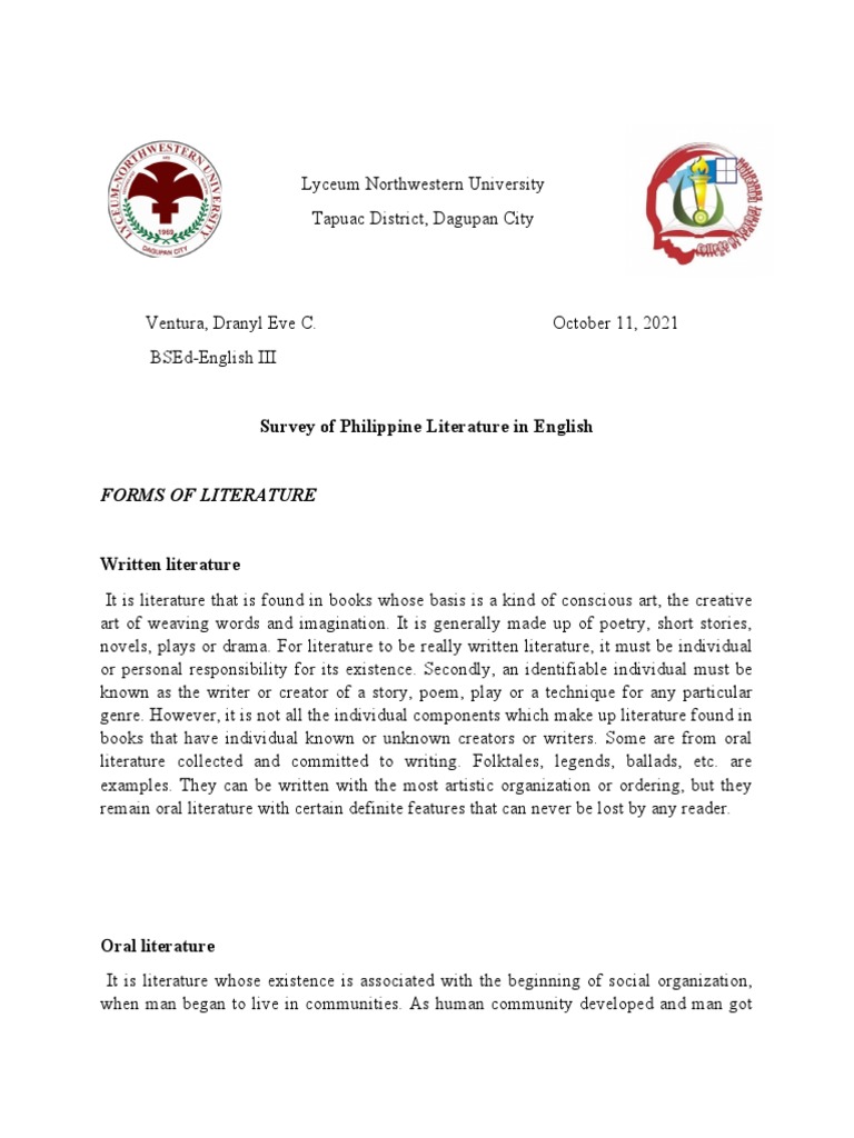 Forms & Division of Literature, Poetry | PDF | Poetry | Metre (Poetry)