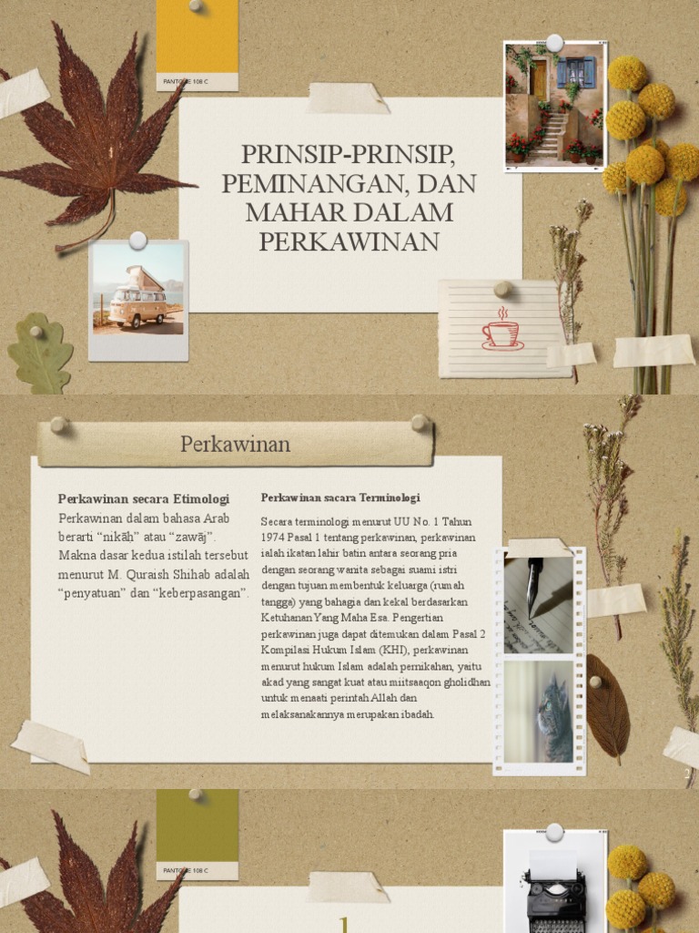 Prinsip, Peminangan, Dan Mahar Dalam Perkawinan | PDF