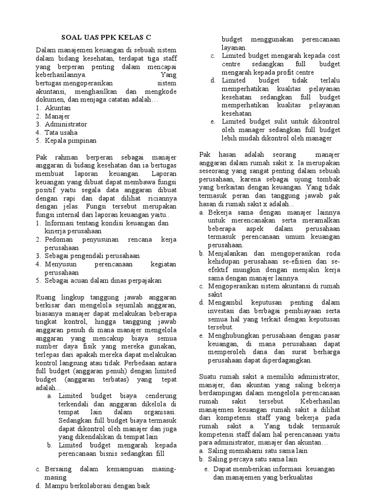 Uas - PPK 2019 | PDF