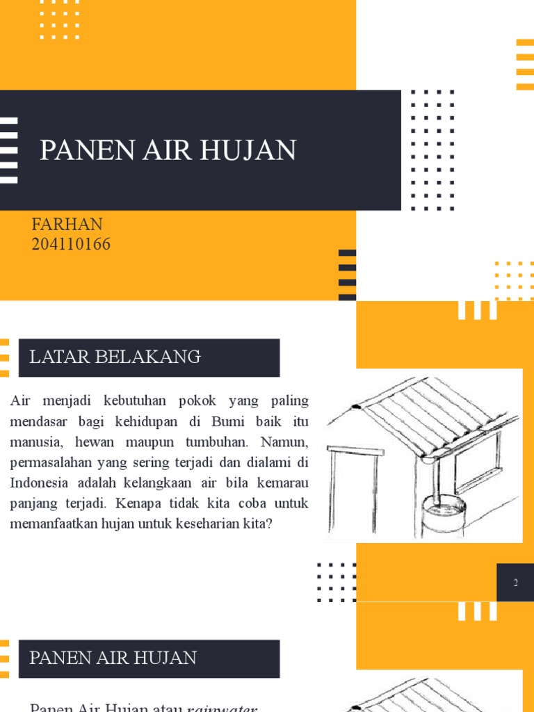Panen Air Hujan (Farhan 204110166) | PDF