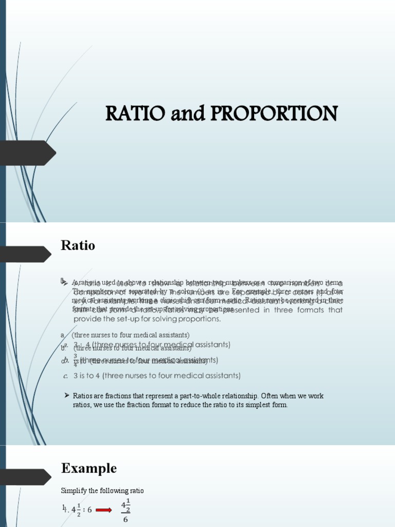 RATIO and PROPORTION | PDF | Ratio | Mathematics