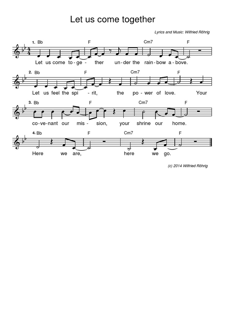 Let Us Come Together | PDF