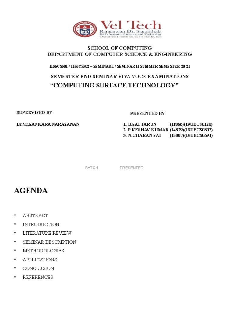 Seminar - Review 2 Final | PDF | Touchscreen | Central Processing Unit