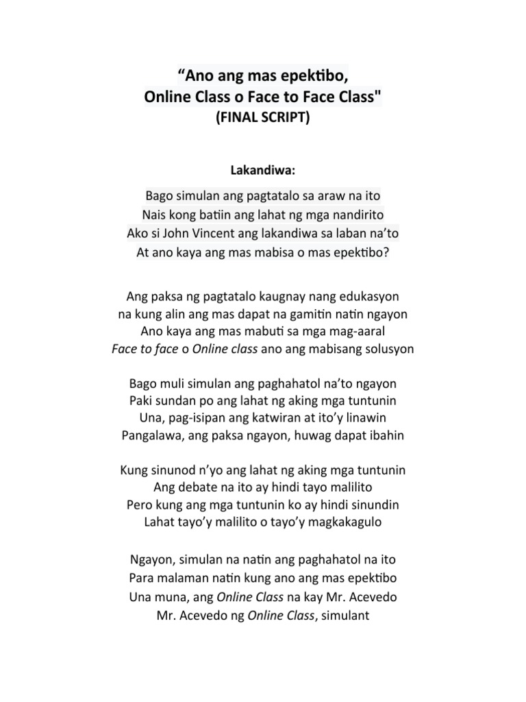Balagtasan Final | PDF