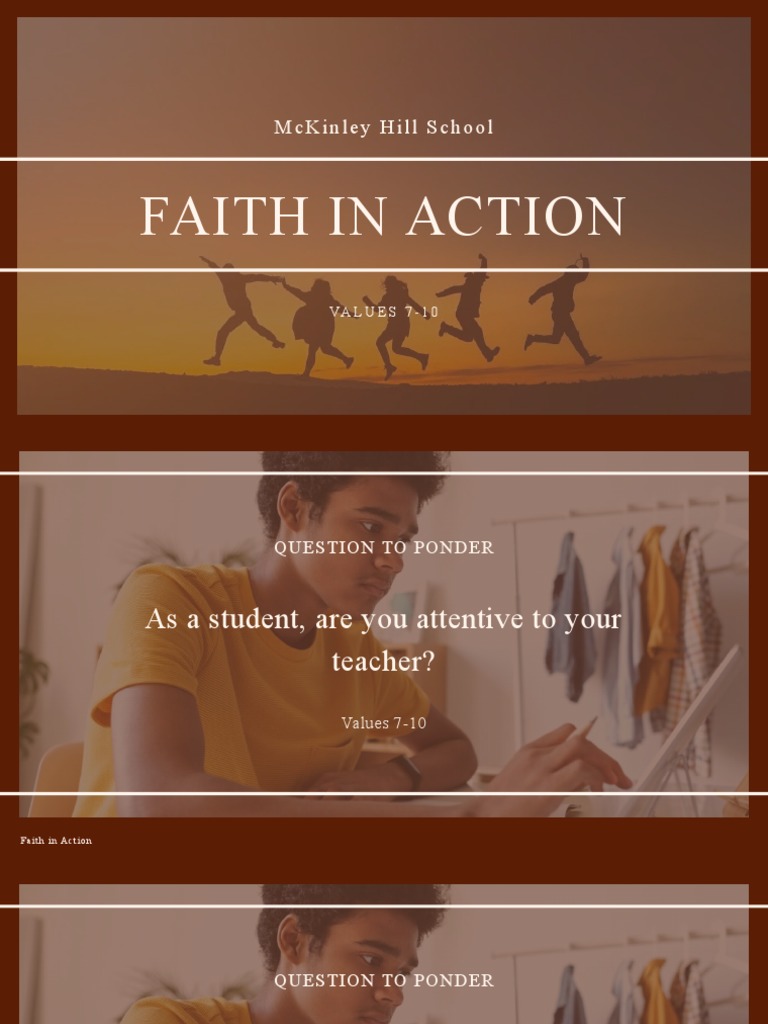 Faith in Action for Students | PDF | Career & Growth | Self-Improvement