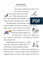 Simple Machines Worksheet&Test | PDF