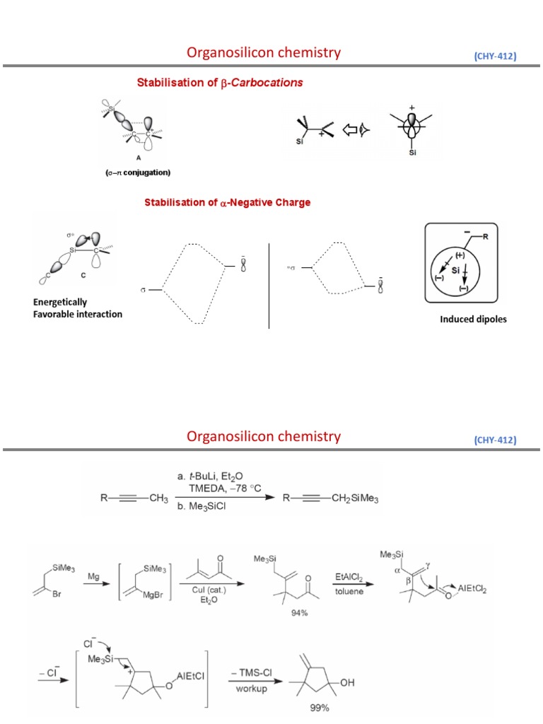 Organosilicon Chemistry | PDF | Chemistry | Organic Chemistry