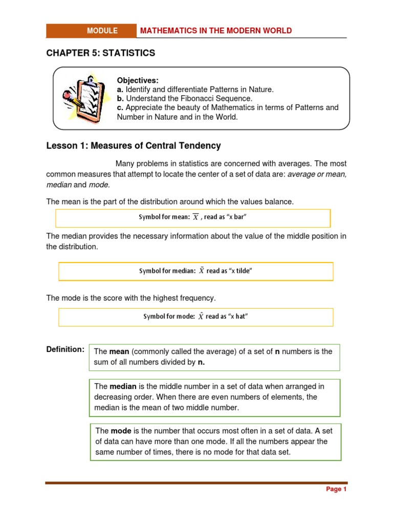 CHAPTER 5 - Statistics | PDF | Mean | Standard Score
