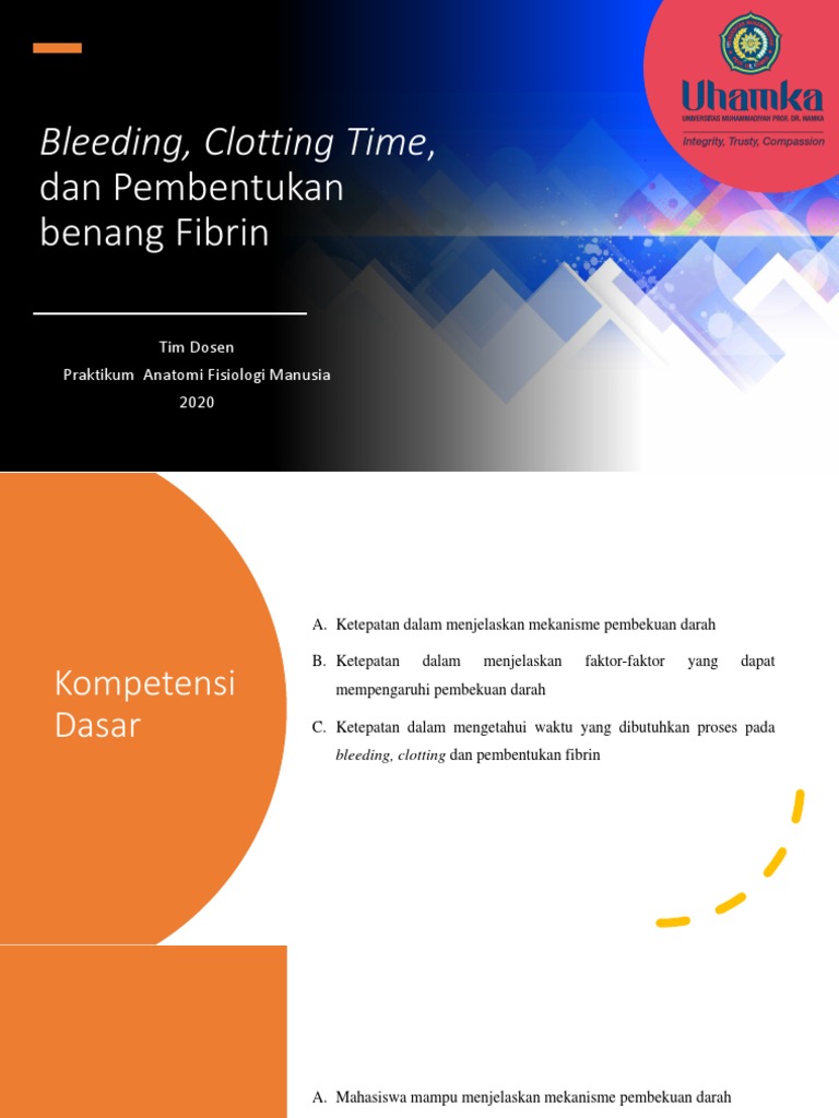 Proses Bleeding dan Clotting Time | PDF