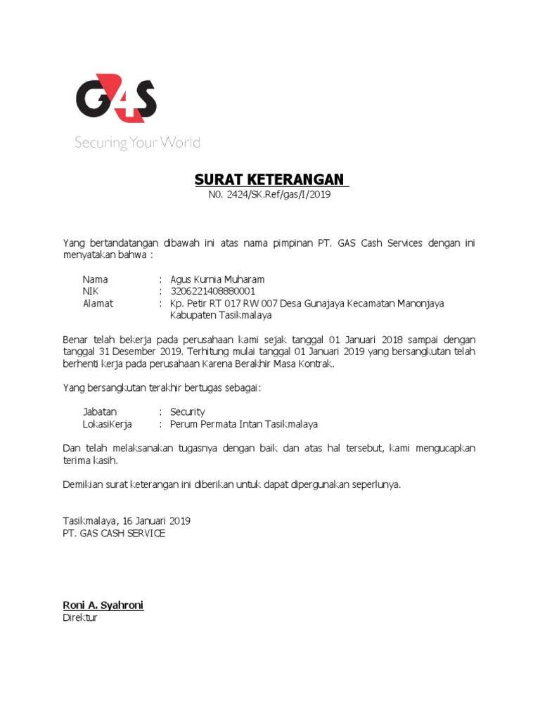 SURAT KETERANGAN Security | PDF