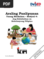 Q1W4 AP - Mga Kababaihan NG Rebolusyon | PDF