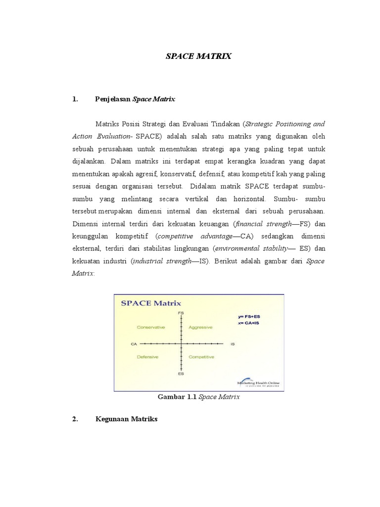Analisis Matriks SPACE Gojek | PDF
