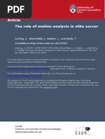 Data Analysis - Touch Football | PDF | Muscle | Muscle Contraction