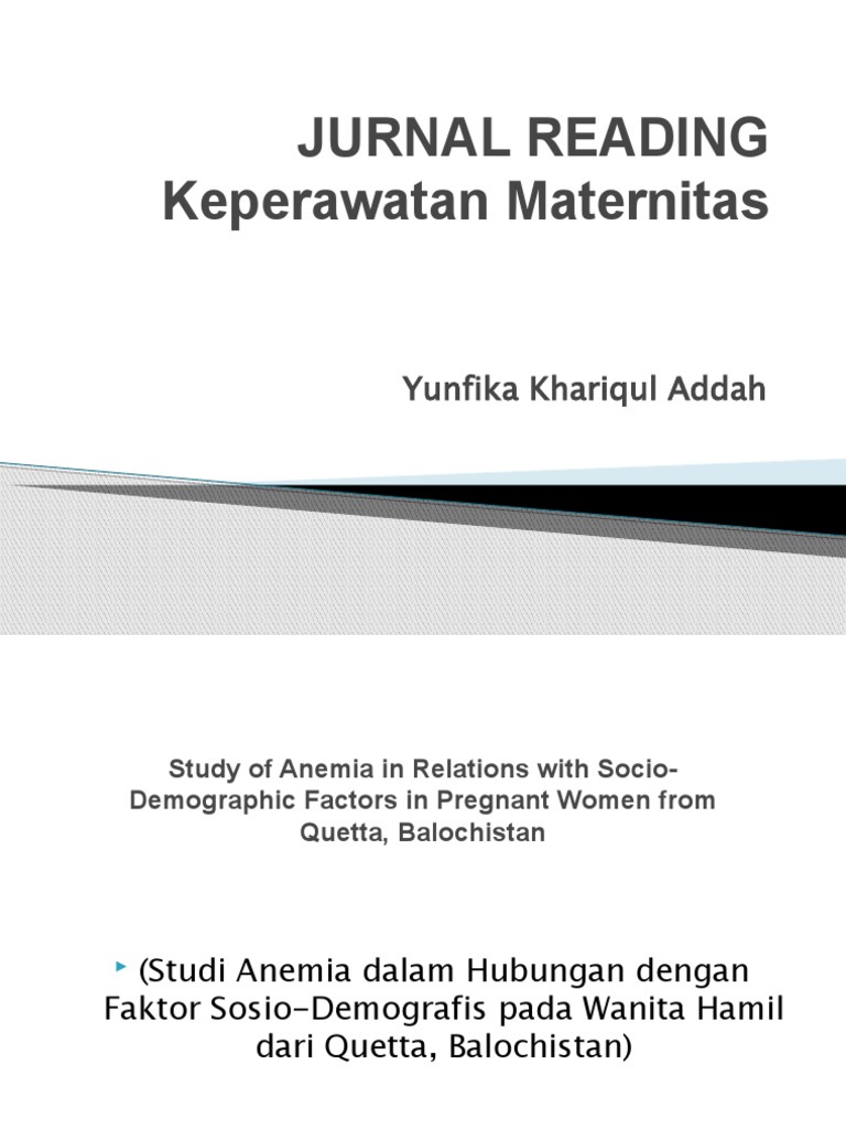 Jurnal Reading Maternitas Power Point | PDF | Pengembangan Diri | Kesehatan Holistik