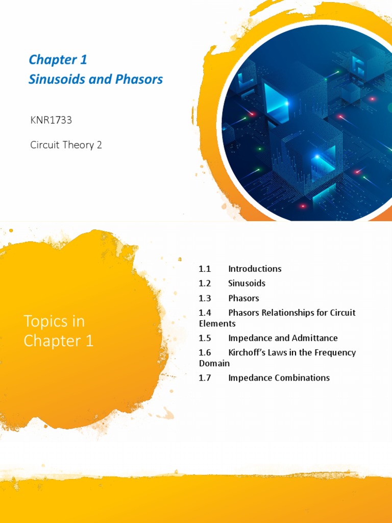Chapter 1 - 1 Sinusoids and Phasors | PDF | Trigonometric Functions | Complex Number