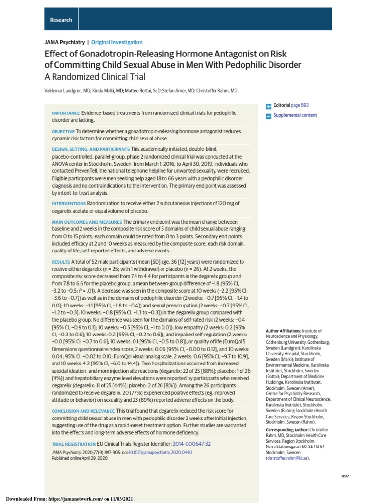 Jamapsychiatry Landgren 2020 Oi 200015 1598635232.62831 | PDF ...