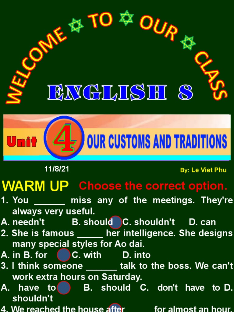 Understanding Customs and Traditions | PDF | Language Arts & Discipline ...