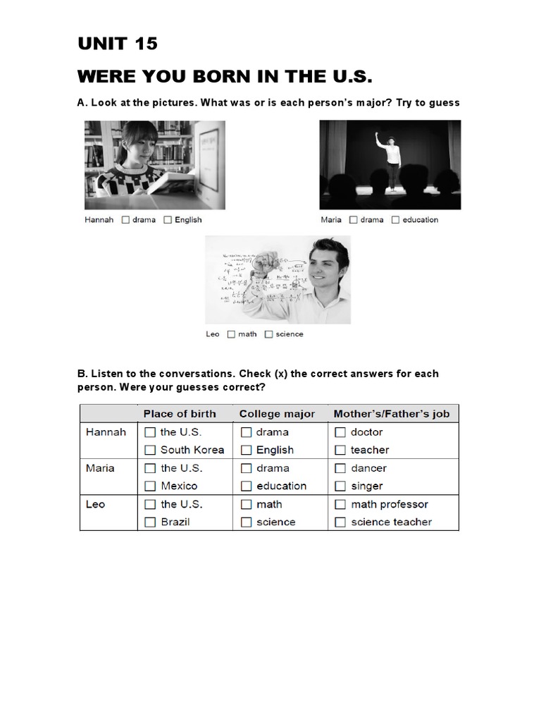 Listening Activity Unit 15-Intro | PDF | Social Science