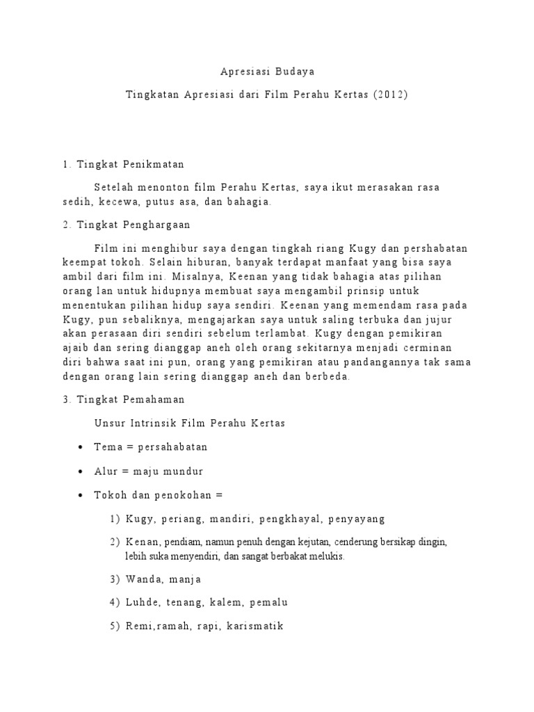 Apresiasi Film Perahu Kertas | PDF